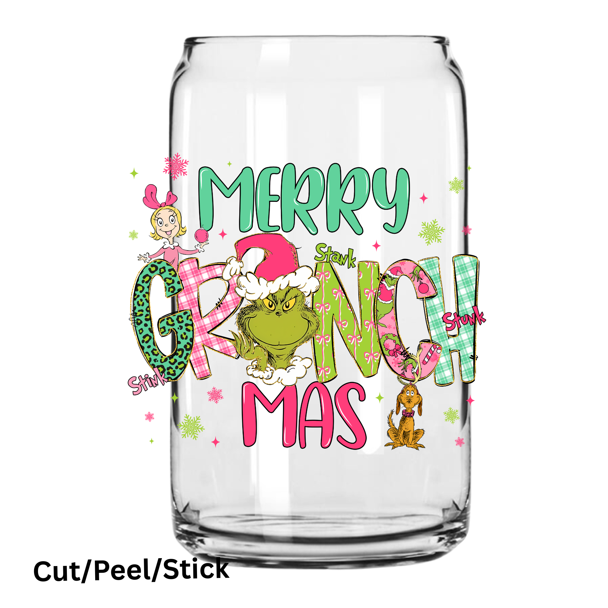 Merry Stinkmas UV DTF Decal – Sparkly MeMaw LLC