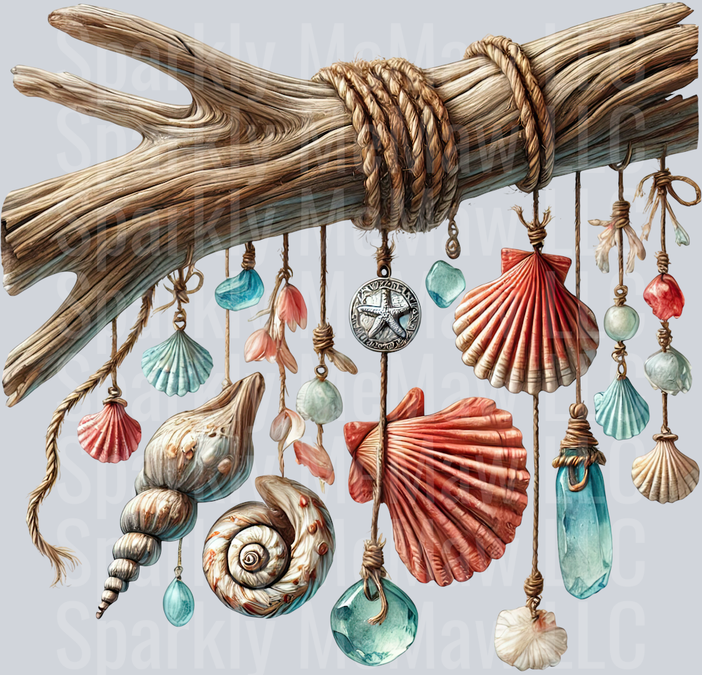 11 Ocean Boho Summer ClipArt Decal – Sparkly MeMaw LLC