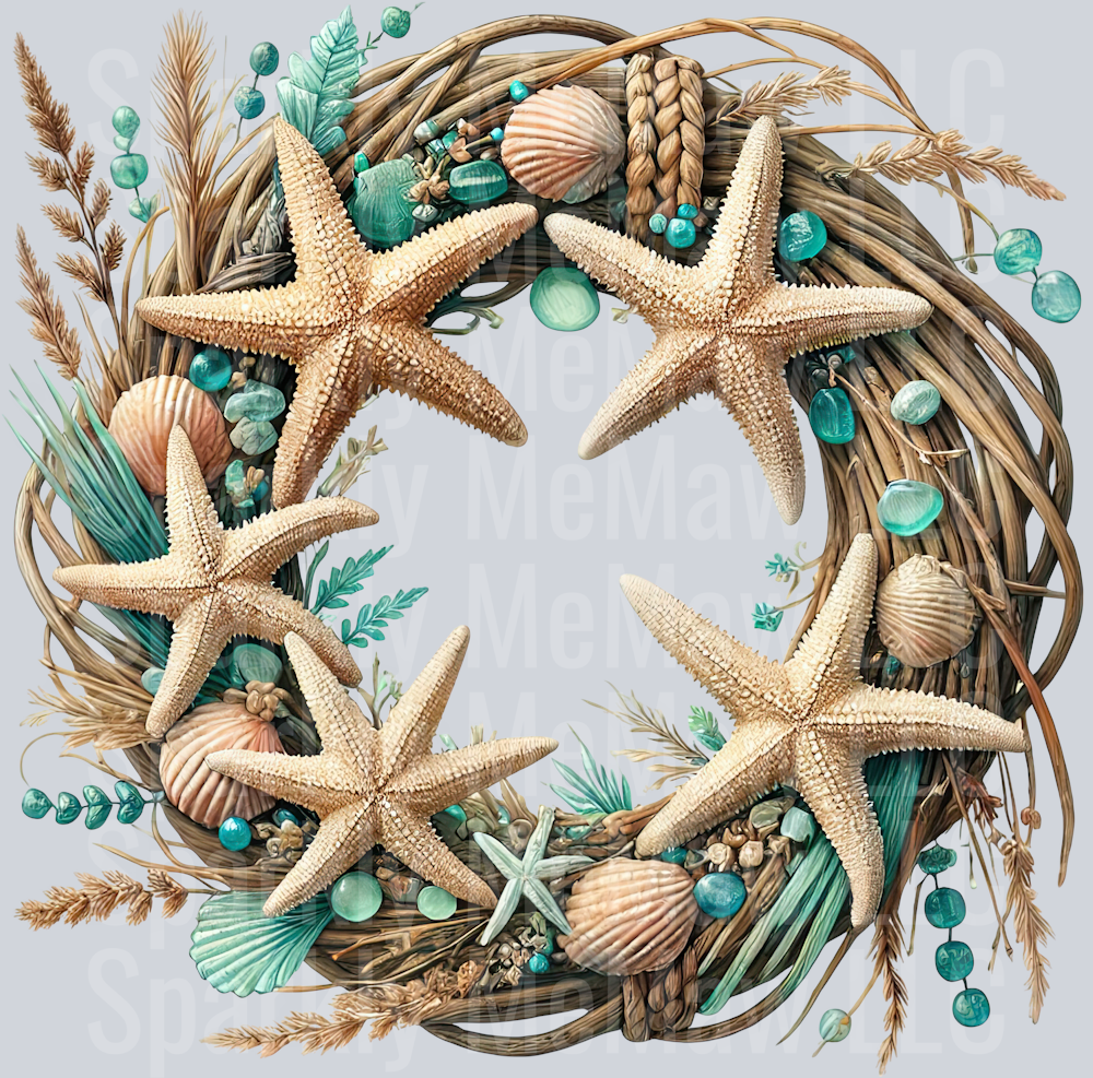 3 Ocean Boho Summer ClipArt Decal – Sparkly MeMaw LLC