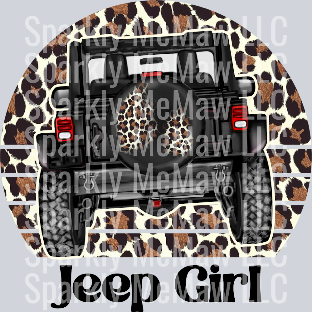 J e e p Cheetah UV DTF Decal – Sparkly MeMaw LLC